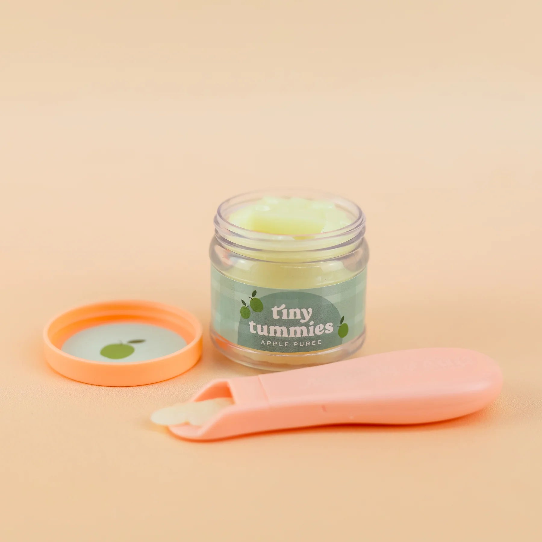 Set potito y cuchara Tiny Tummies Apple - Tiny Harlow – Amary Crianza